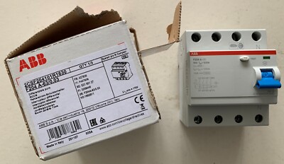 ABB F204 A-63/0,03 Fehlerstrom Schutzschalter FI, 4-polig, Typ A, 63A ...