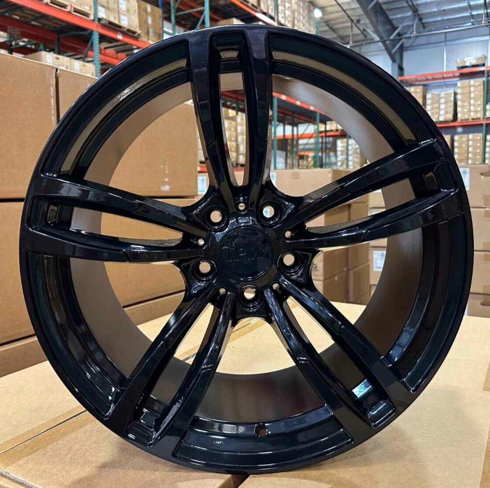 4pc - 19x8.5 WHEELS 5x120 Gloss Black RIMS fits BMW Base model 2 3 5 ...