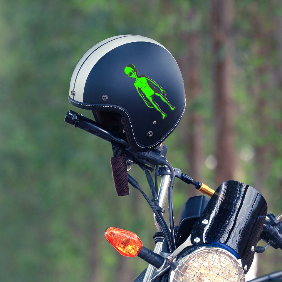 ALIEN Full Body Sticker Decal UFO Space Extra Terrestrial Head Vinyl ...