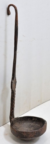 Antique Iron Tipri Tall Oil Spoon Original Old Hand Crafted Fine ...