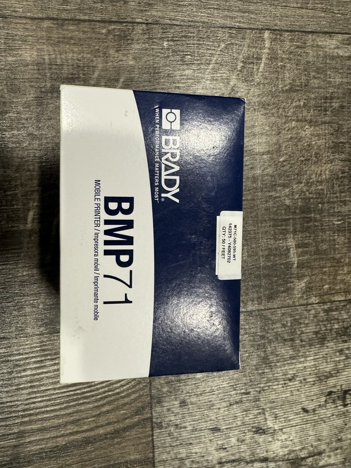 Brady M71C-500-595-WT BMP71 Tape B-595 Indoor/Outdoor Vinyl Film Size ...