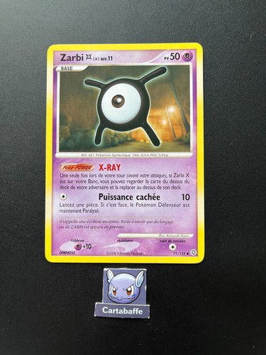 Carte Pokémon Zarbi X 71/132 Unco DP Merveilles Secrètes NM PROCHE NEUF ...