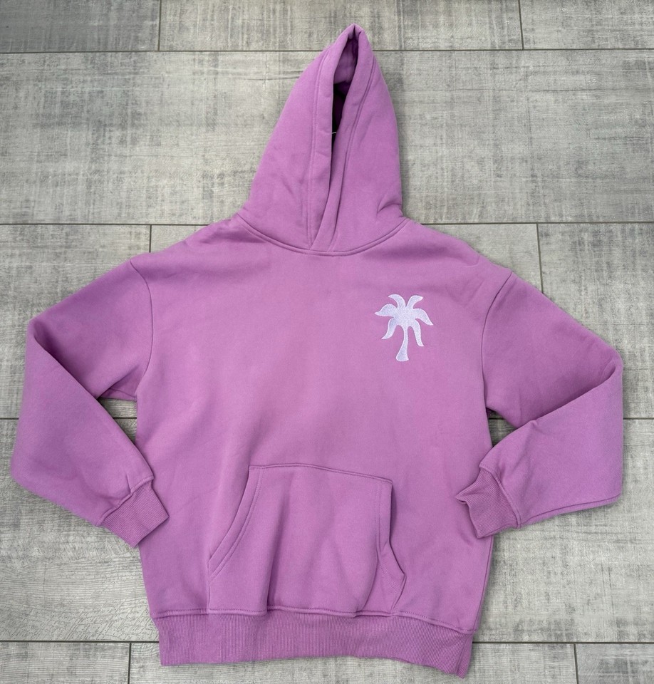 NEW Pink Palm Puff Hoodie Everything Comes in Waves Acai Purple, Size ...