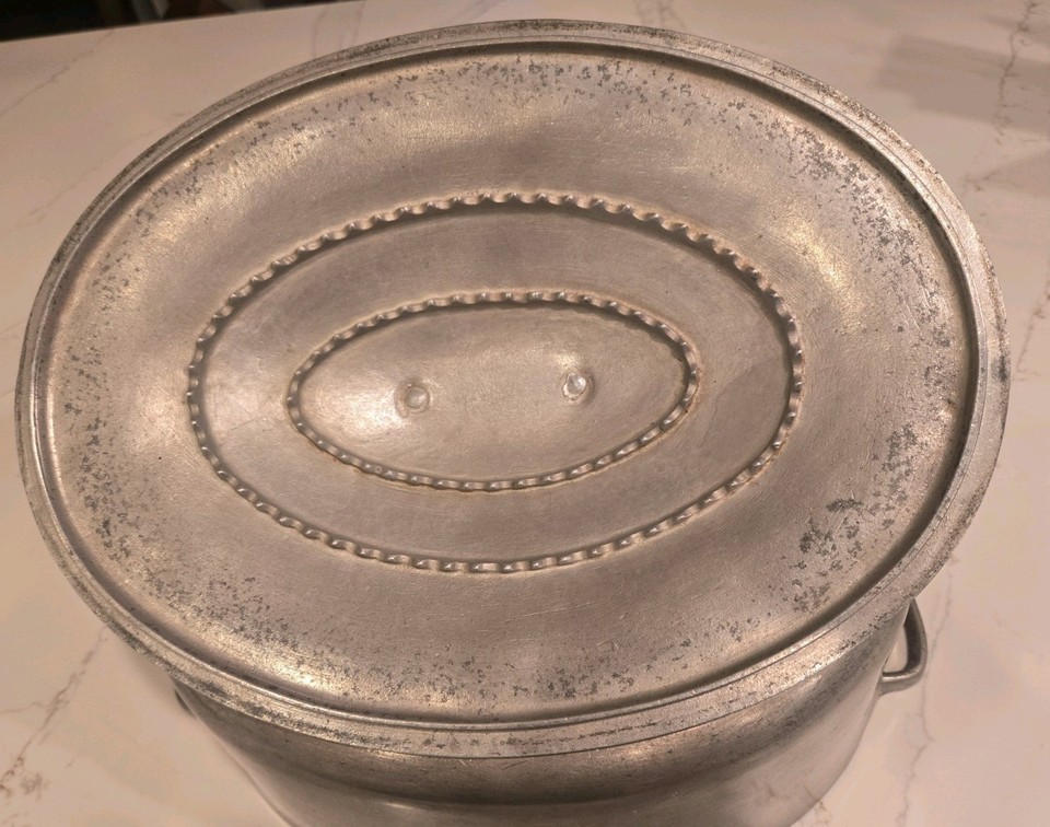 Vintage Lo Flame Cast Aluminum 6 Qt Double Handled Dutch Oven Roaster ...
