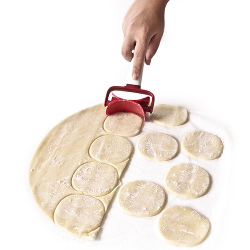 1PC Rolling Cookie Cutter Pastry Dough Roller Round/Square Biscuit ...
