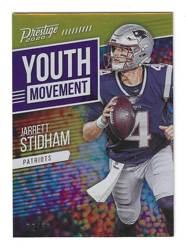 2020 Prestige Youth Movement Xtra Points Gold #8 Jarrett Stidham /50 ...