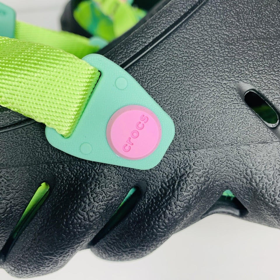 Crocs Echo Clog Shoes Spring Break Edition Black/Multicolored M11/W13 ...