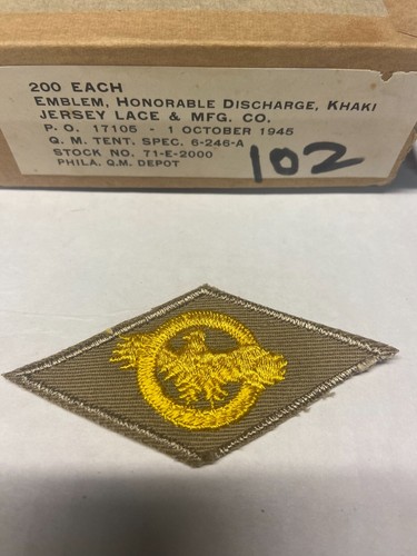 Original WW2 US Ruptured Duck Honorable Discharge Veteran Patch ...
