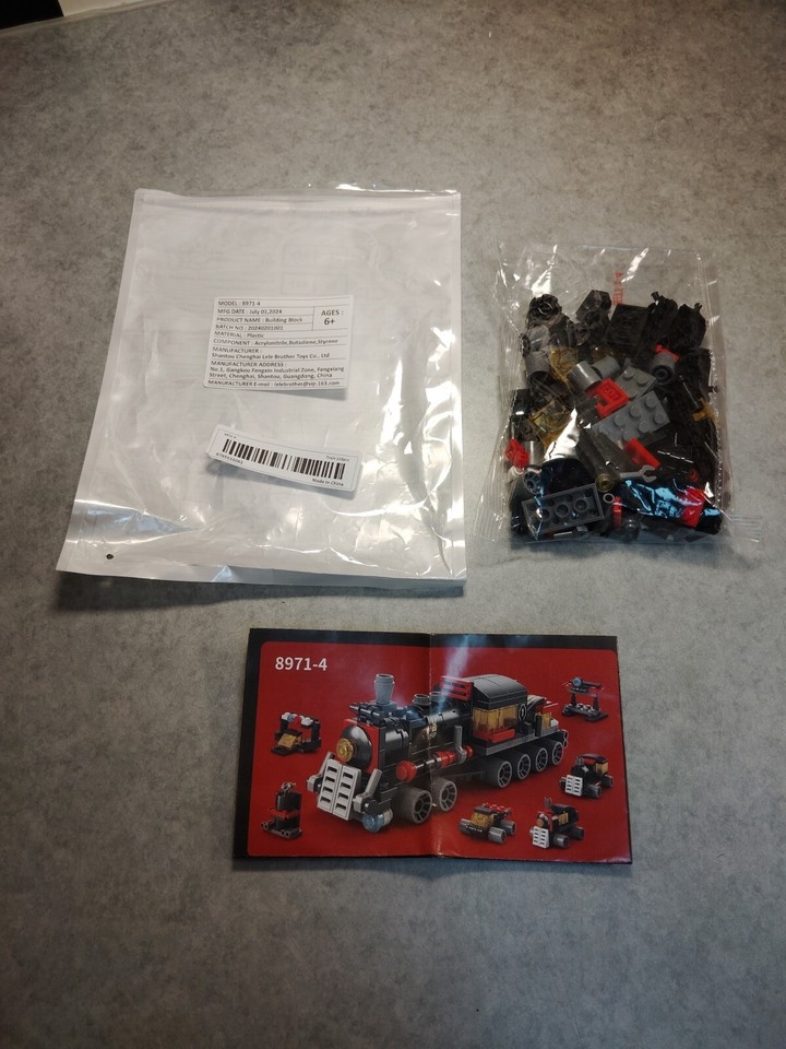 6in1 Steam Train Model Building Blocks sets Vehicle Car Toys Bricks ...