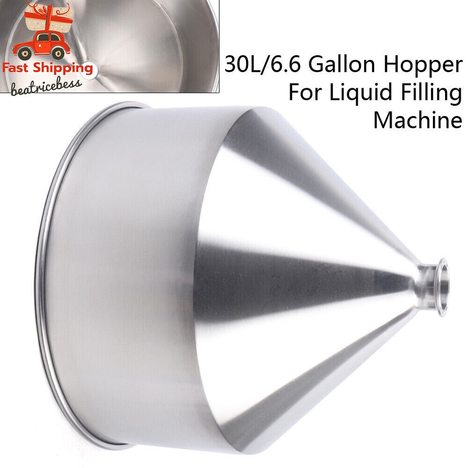 30L Hopper Tank 304 Stainless Steel Hopper for Paste Liquid Filling ...
