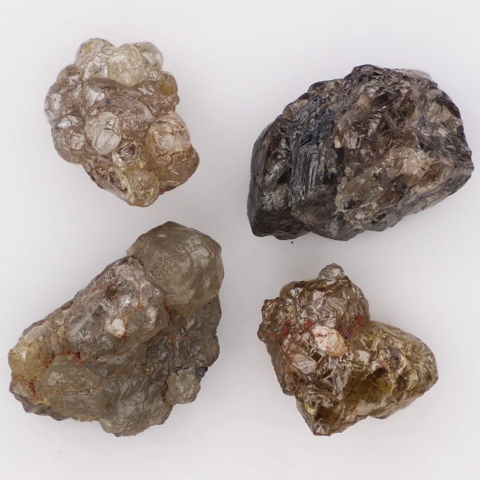 5.45CTW Gray Brown Loose Diamond, Fancy Cut Raw Diamond, Natural Rough ...