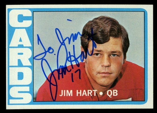 Jim Hart #88 signed autograph auto 1972 Topps Football Trading Card | eBay