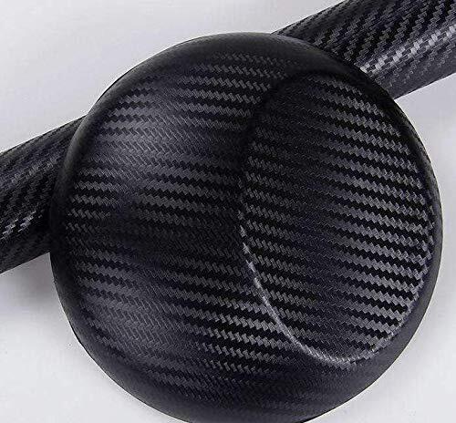 Black Carbon Fiber Vinyl Wrap Sticker Bubble Free Anti-Wrinkle, 1Ftx5Ft ...