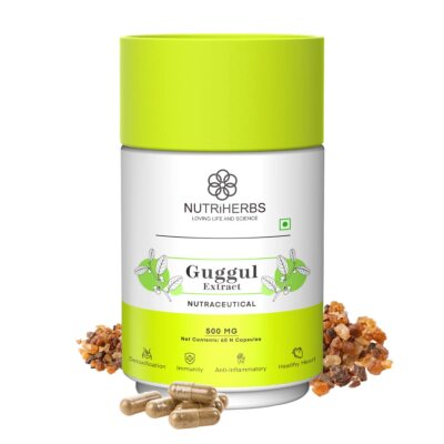NUTRiHERBS Guggul Extract 500mg 60 Capsules for Healthy Weight ...