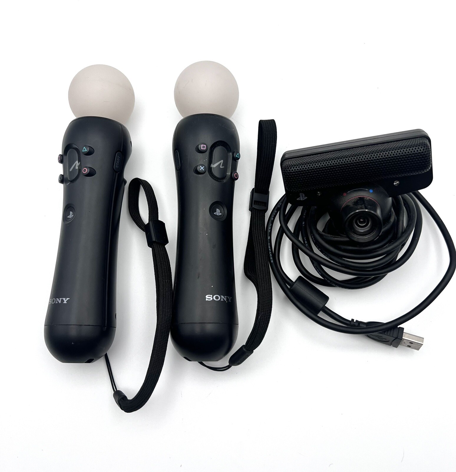 Playstation Move Controllers & Camera for PS4, PS3, PS2 CECH-ZCM1U PAIR ...