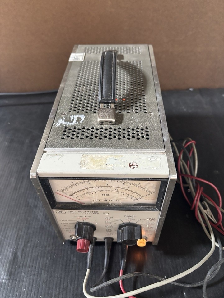 HP 410C voltmeter. Parts Only Powers On | eBay