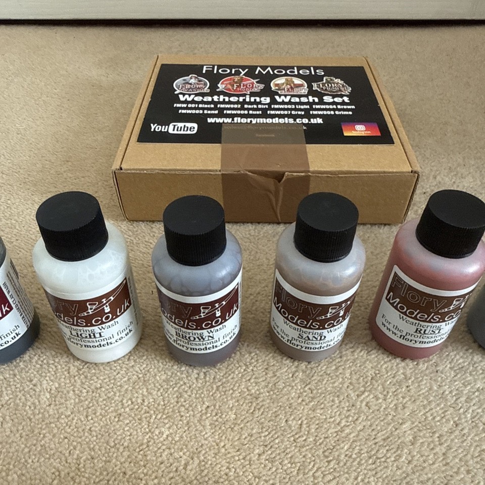 Flory Models Weathering Wash Set. 10 Total. Free UK Mainland Post ...