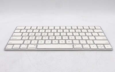 Apple Magic A1644 Silver/White Wireless Bluetooth Standard QWERTY ...