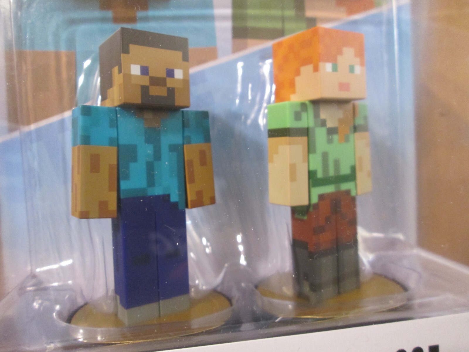 STEVE & ALEX AMIIBO MINECRAFT SUPER SMASH BROS 2 PACK Nintendo WII U ...
