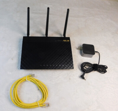 Asus RT-AC1750 Dual Band 3x3 802.11ac WiFi 4-port Wireless Gigabit ...