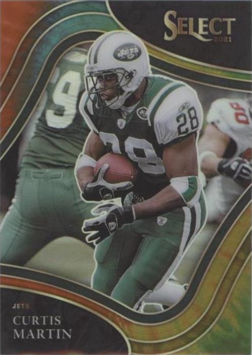 2021 Panini Select - Field Level Curtis Martin #341 Tie-Dye Prizm /25 ...