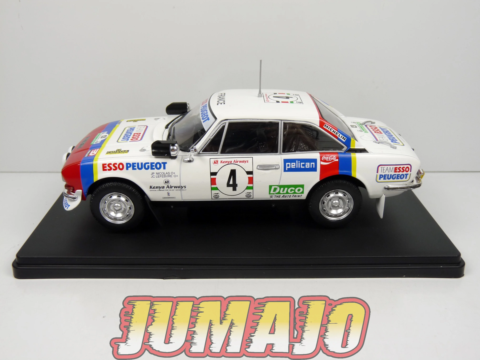 RVQ48 Voiture Rallye 1/24 SALVAT Models : Peugeot 504 V6 Coupé Nicolas ...