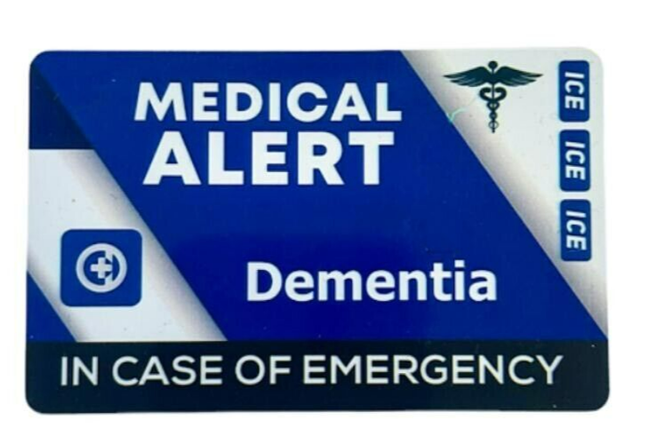 Custom Emergency Medical Alert ID Card - Autism, Blind, Warfarin ...