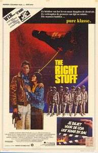 THE RIGHT STUFF Movie POSTER 27x40 French Ed Harris Dennis Quaid Sam ...