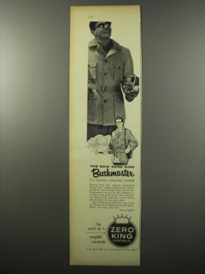 1955 Zero King Bushmaster Coat Advertisement | eBay