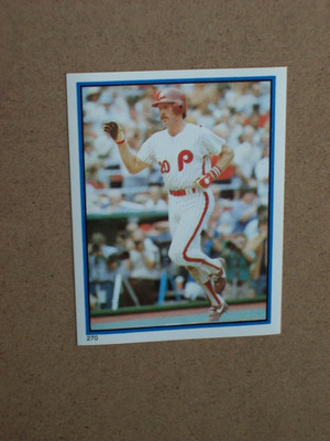 1983 Topps baseball Album Stickers Mike Schmidt #270 NM-MINT or better ...