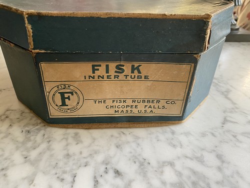 Vintage Fisk Inner Tube Box - Fisk Rubber Co. Chicopee Falls ...