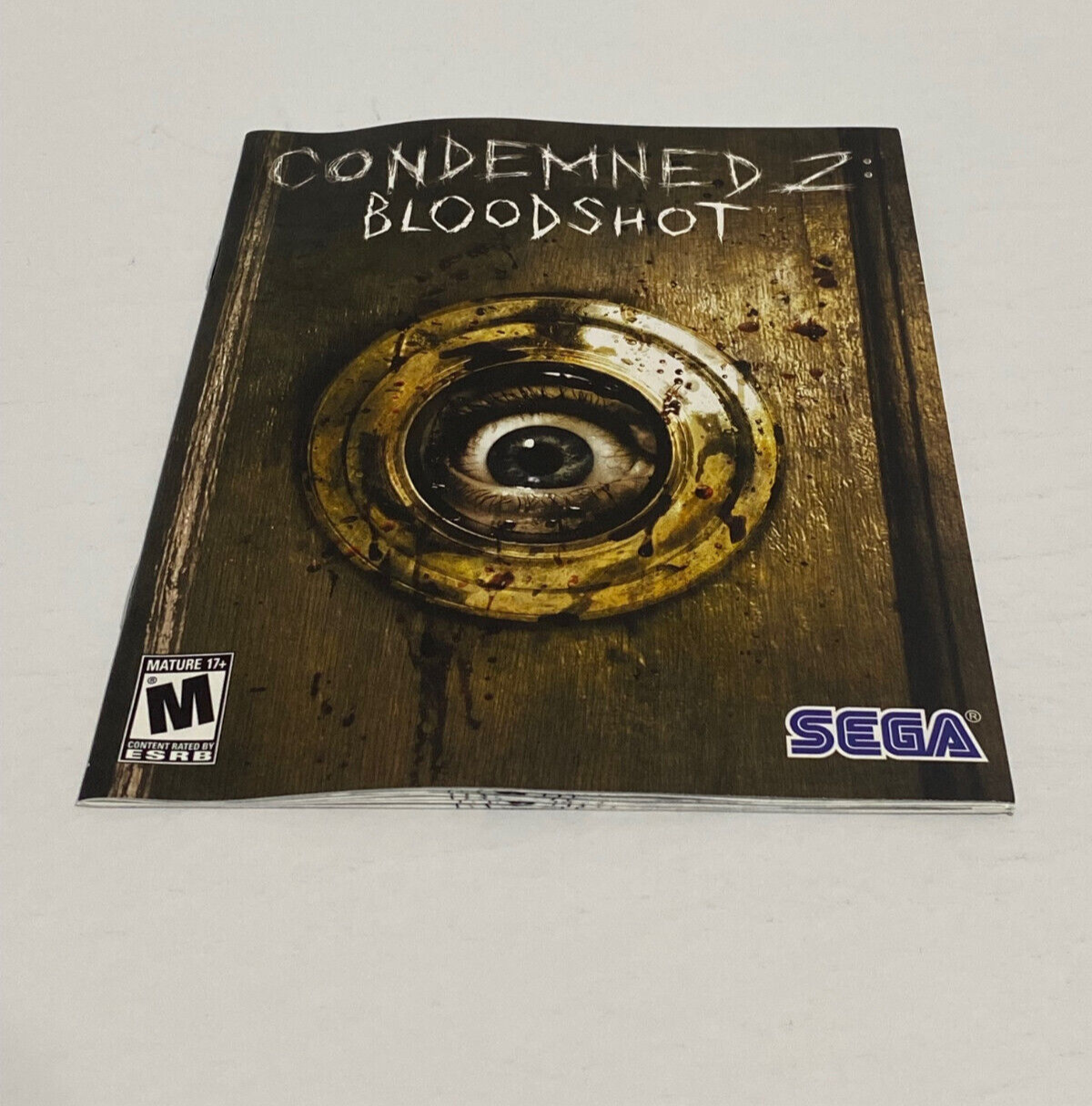 Condemned 2 Bloodshot PS3 Instruction Booklet Manual ONLY NO GAME | eBay