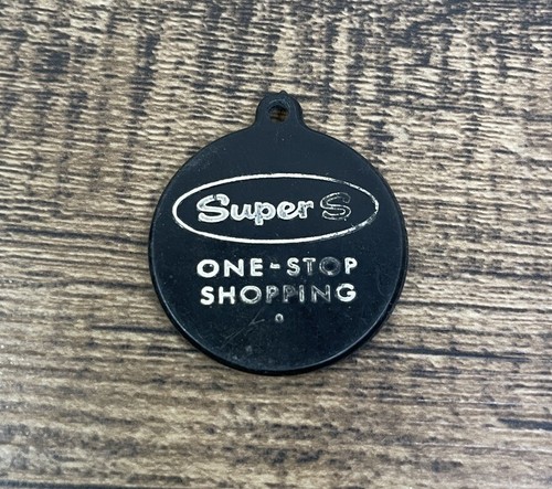 Vintage Super S Convenient Store 1" Plastic Keychain Fob Gas Station ...