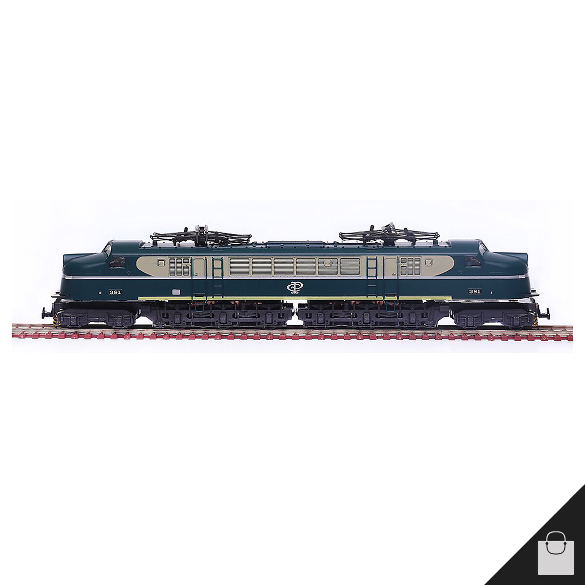 Frateschi Electric Locomotive GE 2-C+C-2 V8 CPEF Phase II 3050 HO Train ...