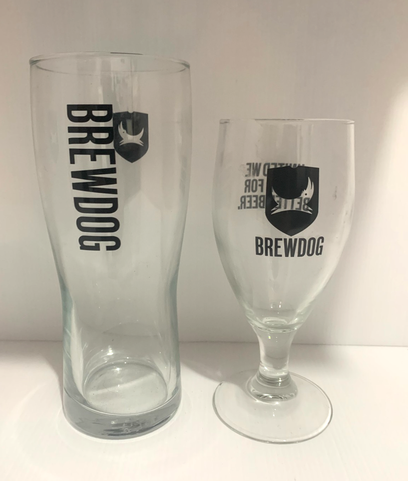Brewdog Pint Glass and Half Pint Stemmed Glass | eBay UK