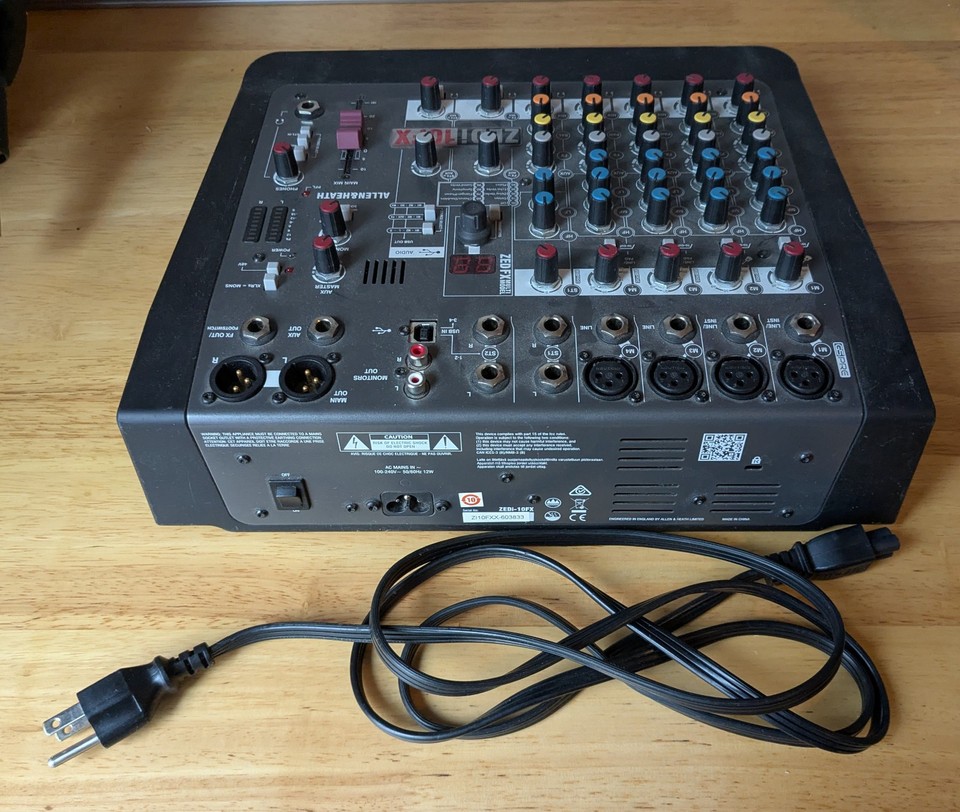 Allen & Heath ZEDi-10FX Compact Hybrid Mixer/USB Interface | eBay