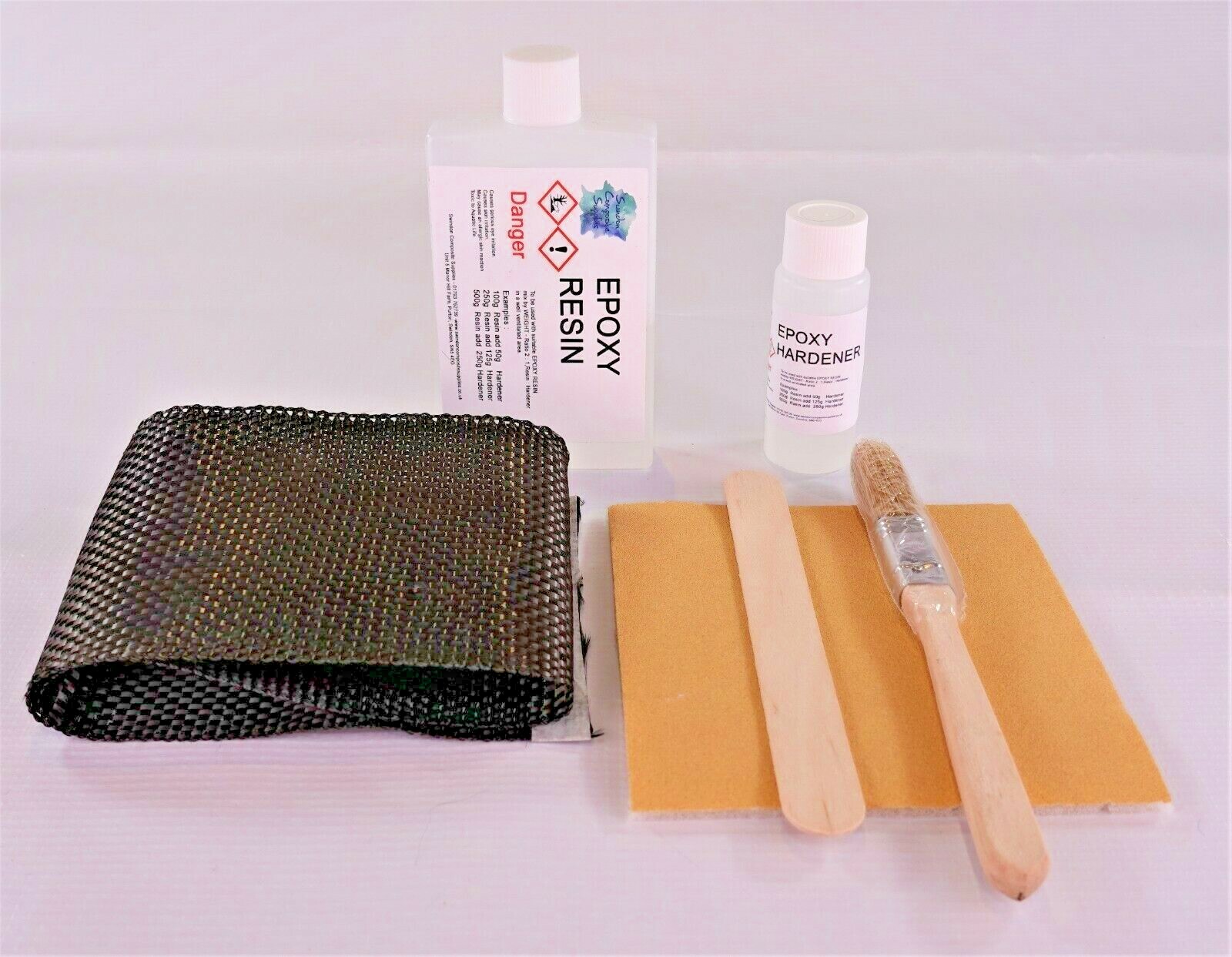 Carbon Fibre Epoxy Resin Repair Kit 75g - carbon fibre included. | eBay