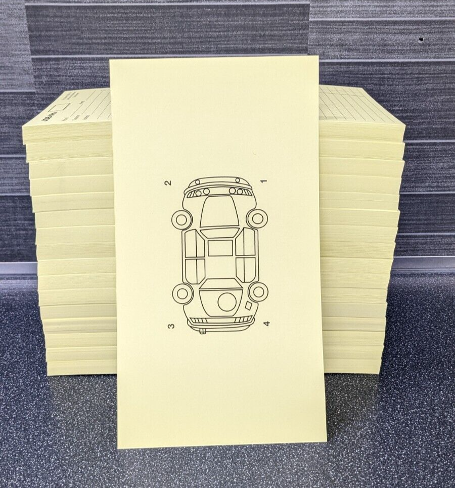 VEHICLE REPAIR JOB CARD CAR REPAIR JOB CARDS JOB SHEET Pack of 50 ...