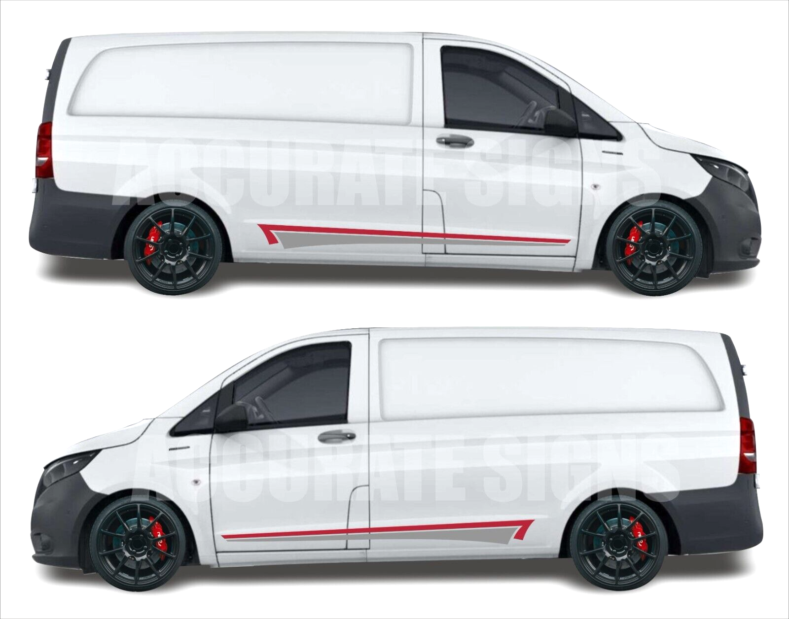 Stickers for Mercedes Vito side stripes Camper van stripes Decals Vinyl ...