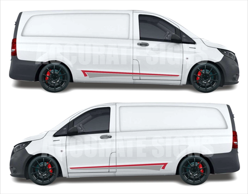 Stickers for Mercedes Vito side stripes Camper van stripes Decals Vinyl ...