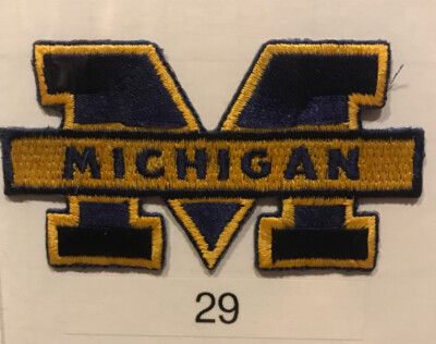 University of MICHIGAN WOLVERINES ~ VINTAGE NEW ~ Sewn Patch NCAA ...