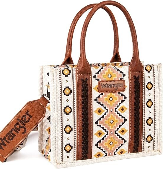 Wrangler Women's Tote Bag Southwestern Aztec Crossbody Purse Satchel ...