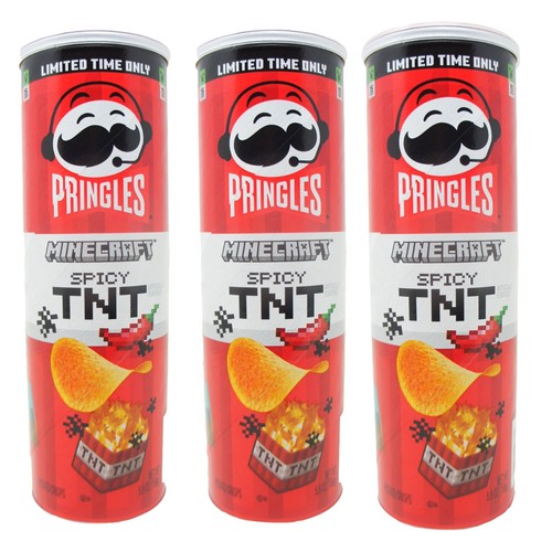 Pringles Minecraft Spicy TNT, Potato Crisps Limited Time Only, 5.5 OZ ...