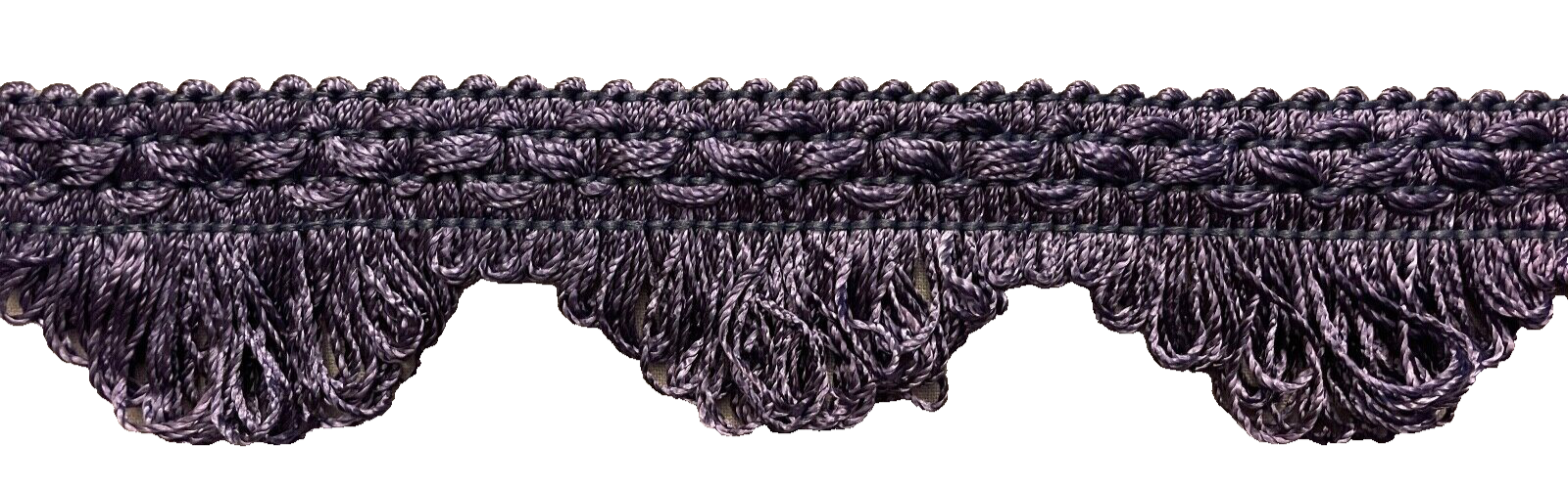 PURPLE LOOPY FRINGE 3 pcs - Varying Lengths - 1½"x1 y 7", 1y 7", 1y 4 ...