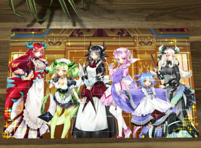 YGO Dragonmaid Deck Duel Playmat TCG CCG Mat Trading Card Game Mat Gift ...