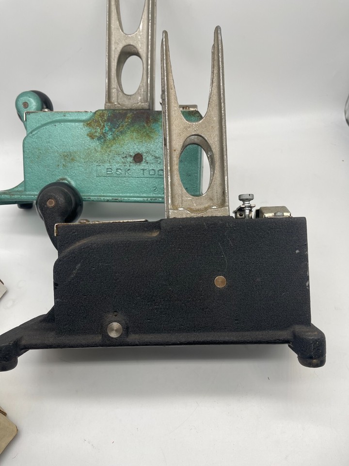 TWO Vintage B & K Floral Stemming Machines & 3 Boxes Steelpix Picks NO ...