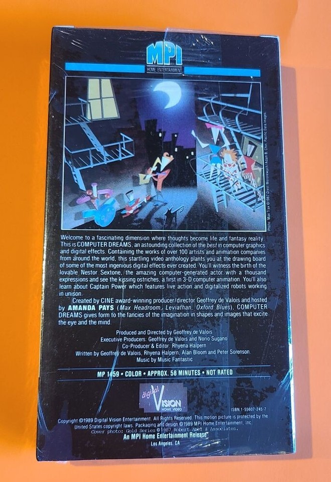 Computer Dreams- Computer Graphics Collection - VHS - 1989 - Sealed ...