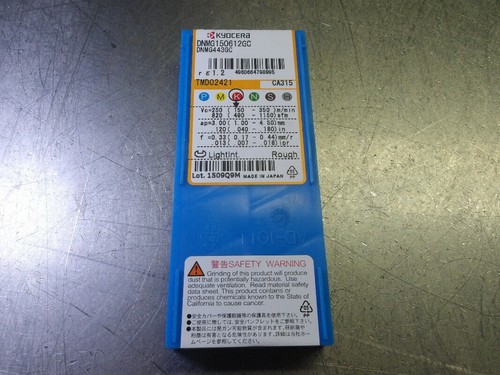 Kyocera Carbide Inserts QTY10 DNMG443GC / DNMG150612GC CA315 (LOC1433D ...