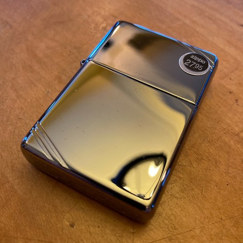Genuine Zippo Vintage Polished Chrome Lighter CASE ONLY No Insert/Box ...