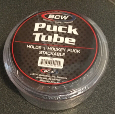 BCW Hockey Puck Round Storage Tube Display Box 1 Holder By BCW NHL ...